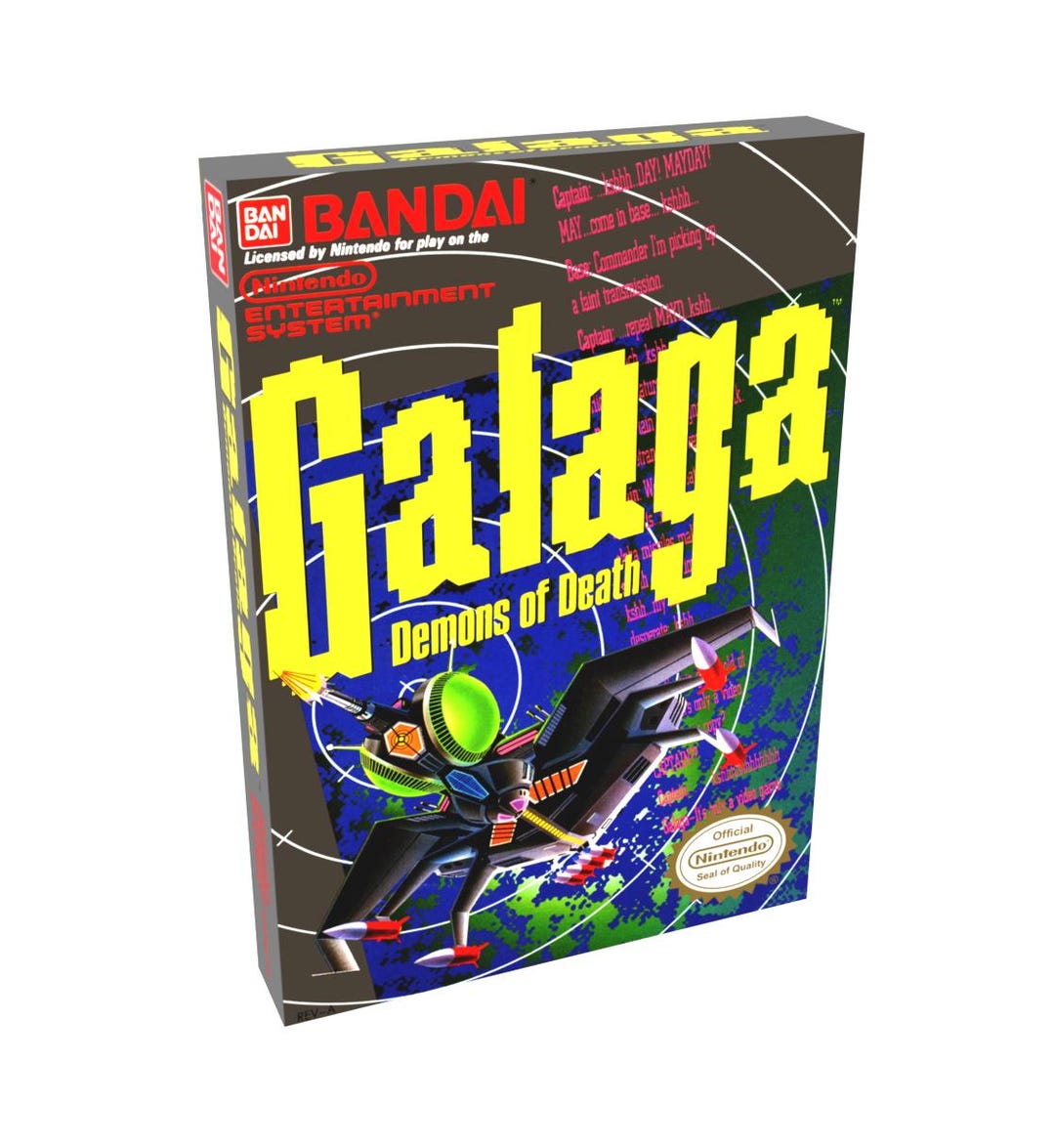 Galaga Demons of Death | NTSC | Nintendo | NES | En | Reproduction Box ...