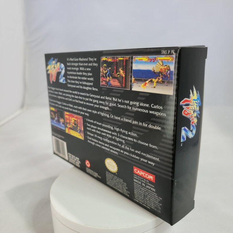 Final Fight 2 | NTSC | Super Nintendo | SNES | En | Reproduction Box ...