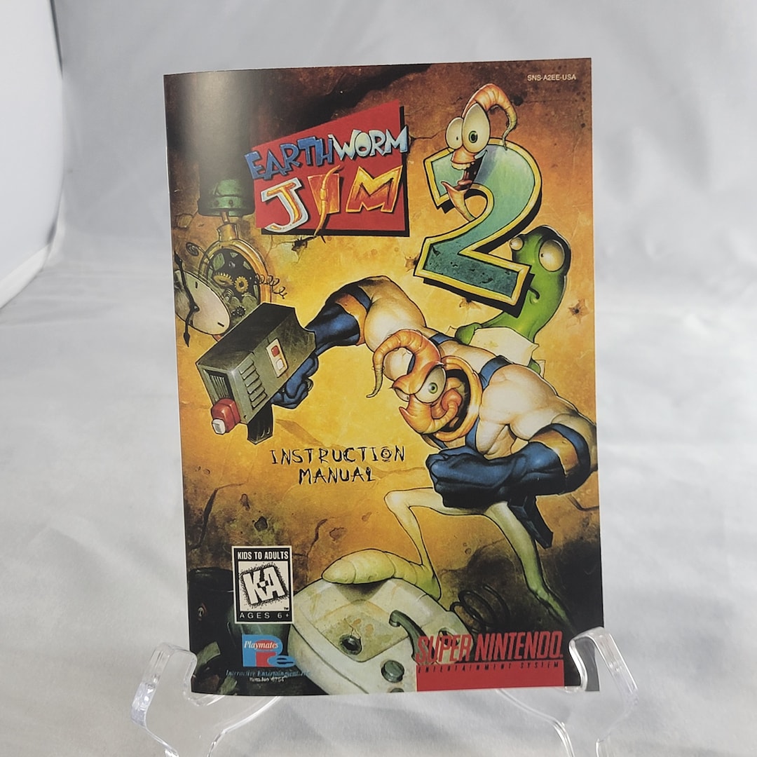 Earthworm Jim 2 | NTSC | Super Nintendo | SNES | En | User Instruction ...