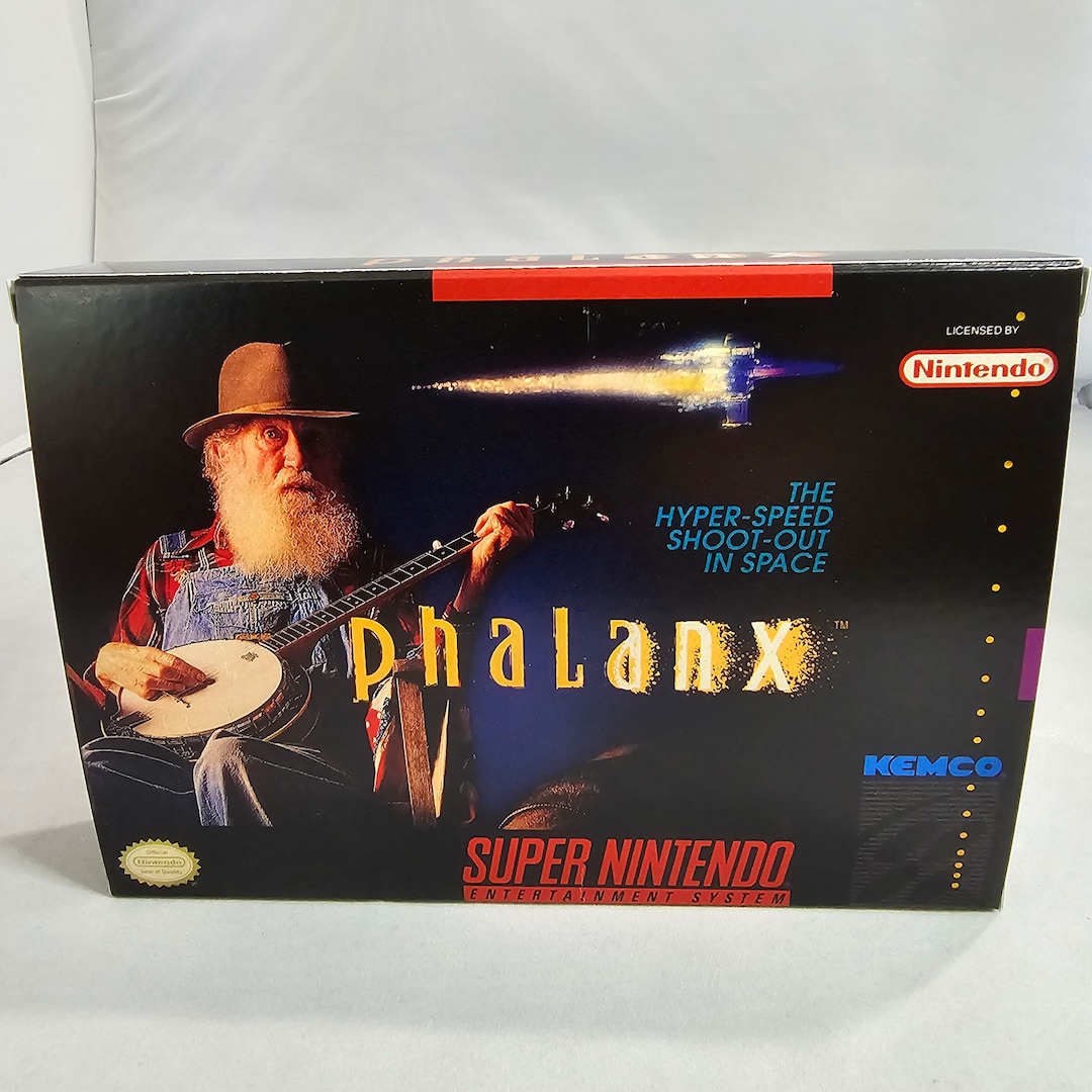 Phalanx | NTSC | Super Nintendo | SNES | En | Reproduction Box and Inner Tray - Etsy UK