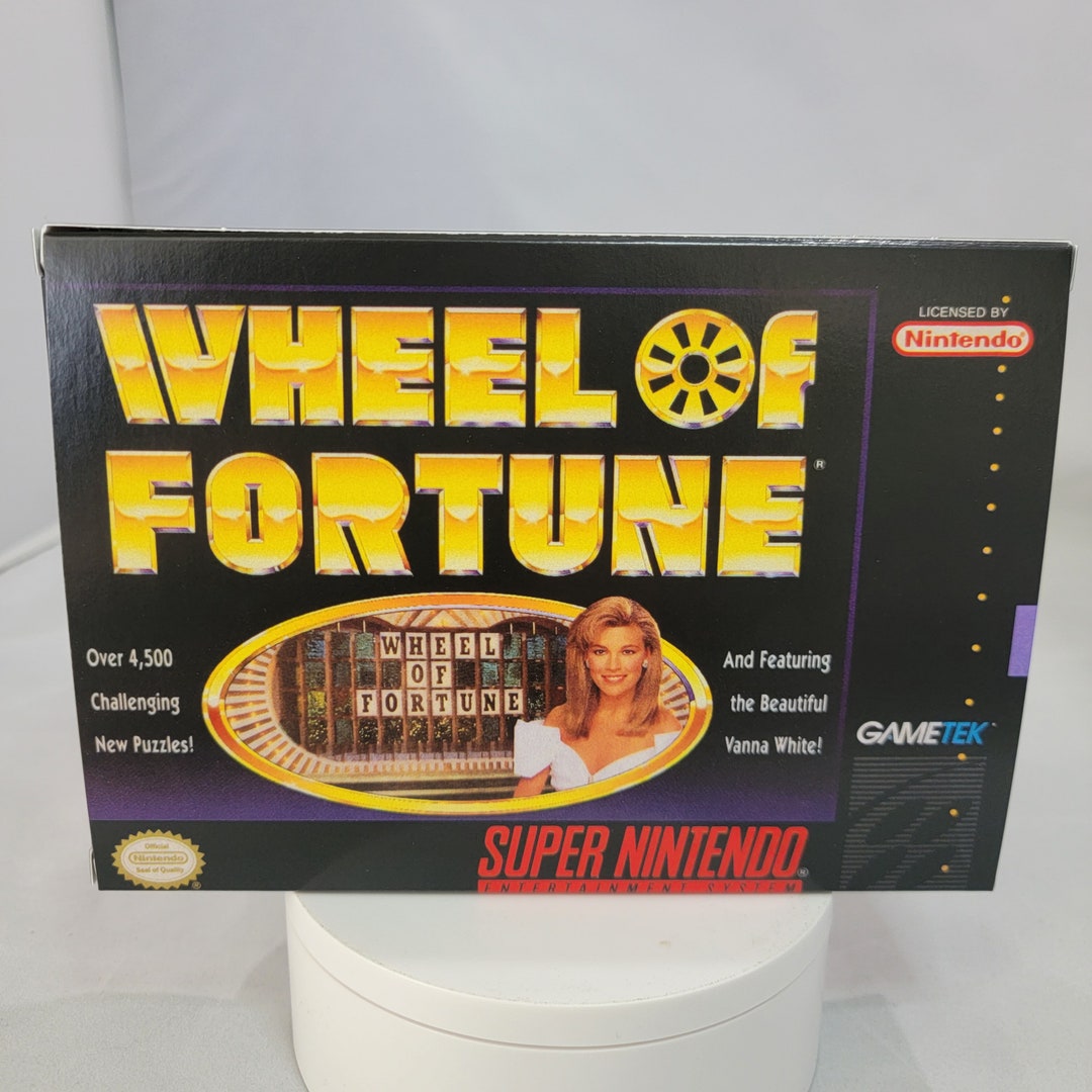 Wheel of Fortune | NTSC | Super Nintendo | SNES | En | Reproduction Box ...