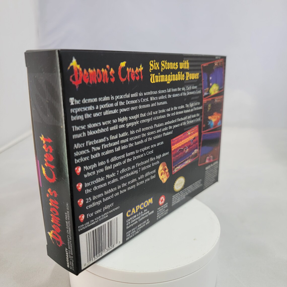 Demon's Crest | NTSC | Super Nintendo | SNES | En | Reproduction Box ...