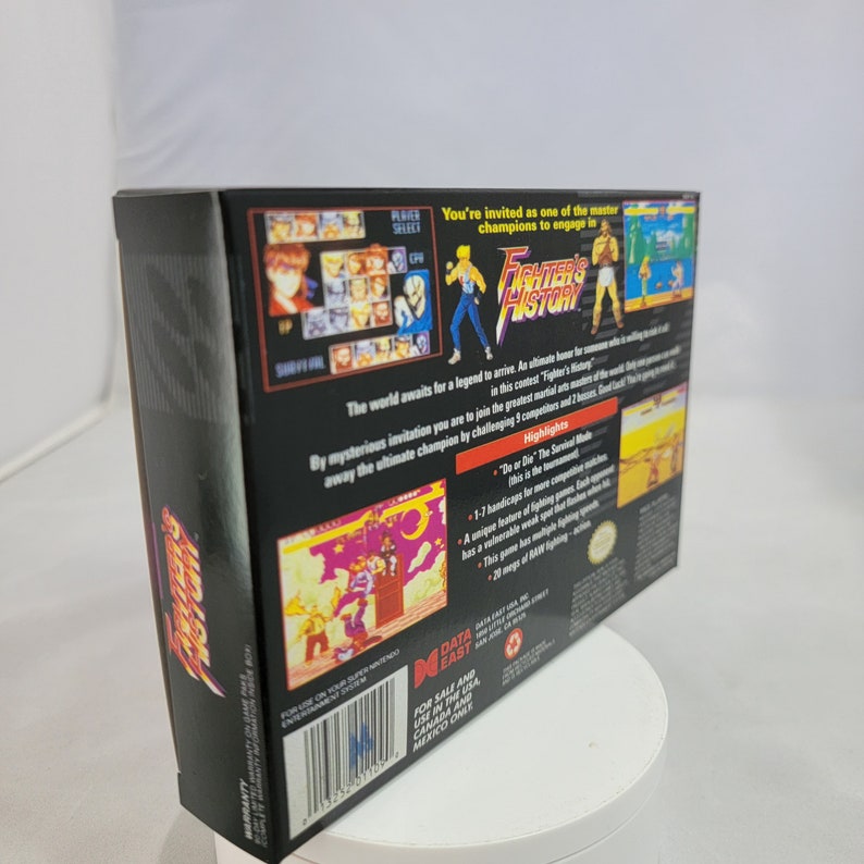 Fighter's History | NTSC | Super Nintendo | SNES | En | Reproduction ...