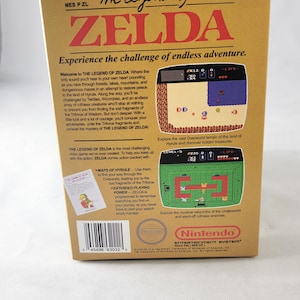 The Legend of Zelda | NTSC | Nintendo | NES | En | Reproduction Box - Etsy