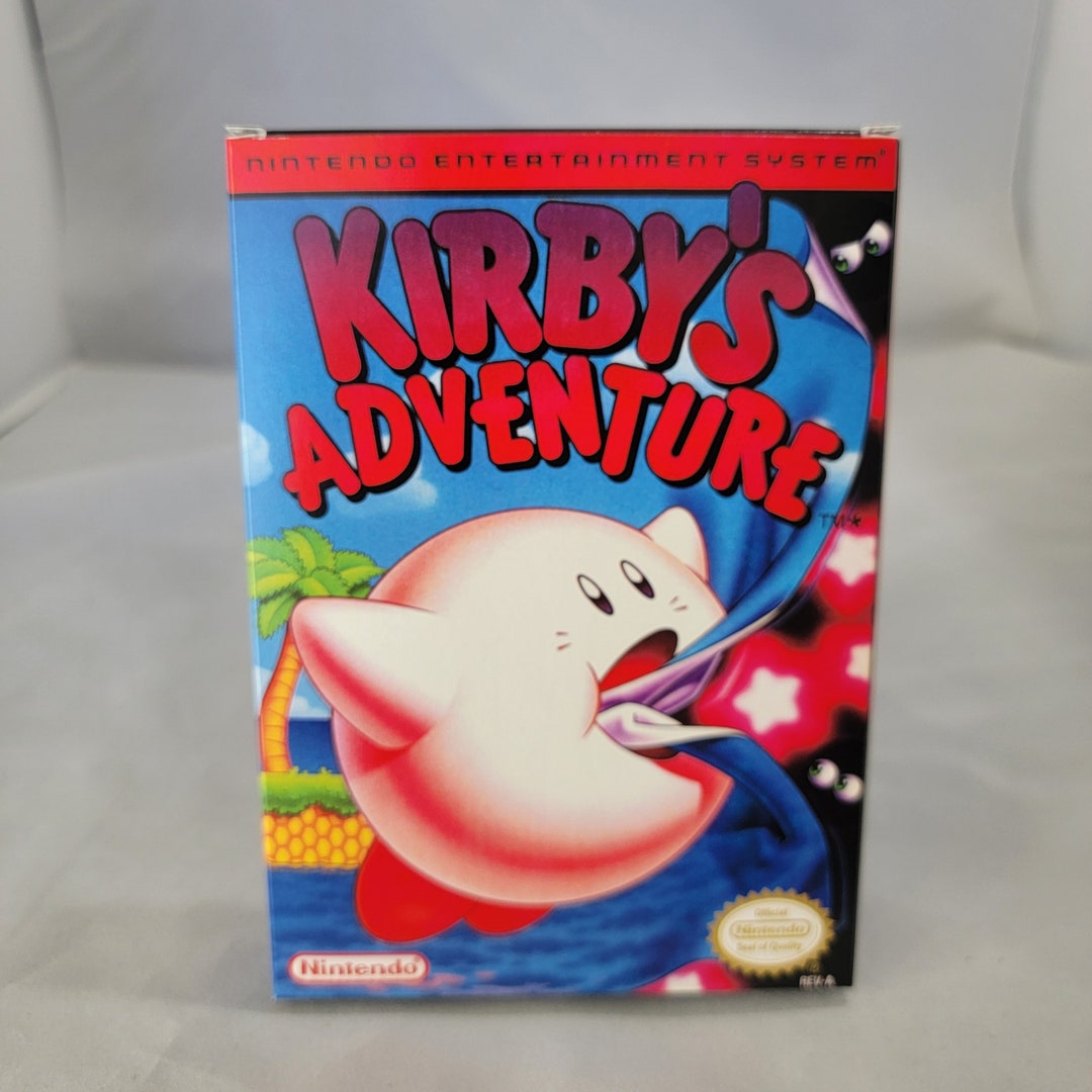 Kirby's Adventure | NTSC | Nintendo | NES | En | Reproduction Box - Etsy