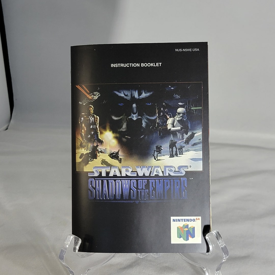 Star Wars Shadows of the Empire | NTSC | Nintendo 64 | N64 | En | User Instruction Manual - Etsy