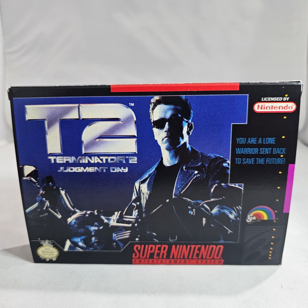 Terminator 2 | NTSC | Super Nintendo | SNES | En | Reproduction Box and ...