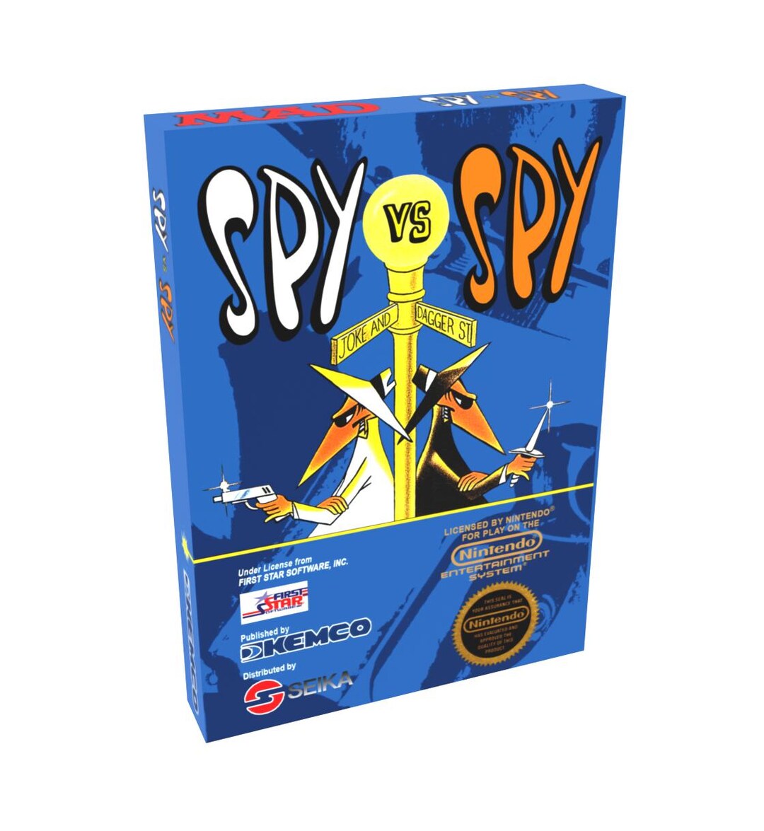 Spy Vs Spy | NTSC | Nintendo | NES | En | Reproduction Box - Etsy