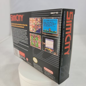 Sim City | NTSC | Super Nintendo | SNES | En | Reproduction Box and ...