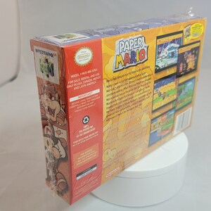 Paper Mario | NTSC | Nintendo 64 | N64 | En | Reproduction Box and ...