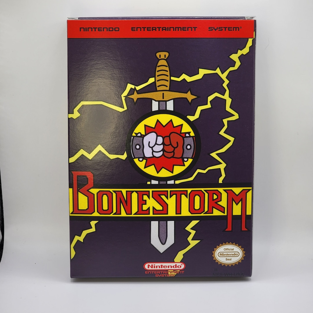 Bonestorm NTSC Nintendo NES En Reproduction Box - Etsy Sweden
