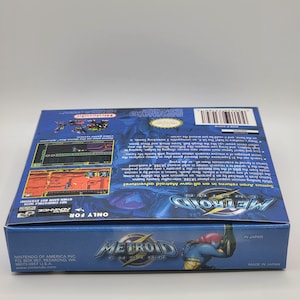 Metroid Fusion | NTSC | Gameboy Advance | GBA | En | Reproduction Box ...