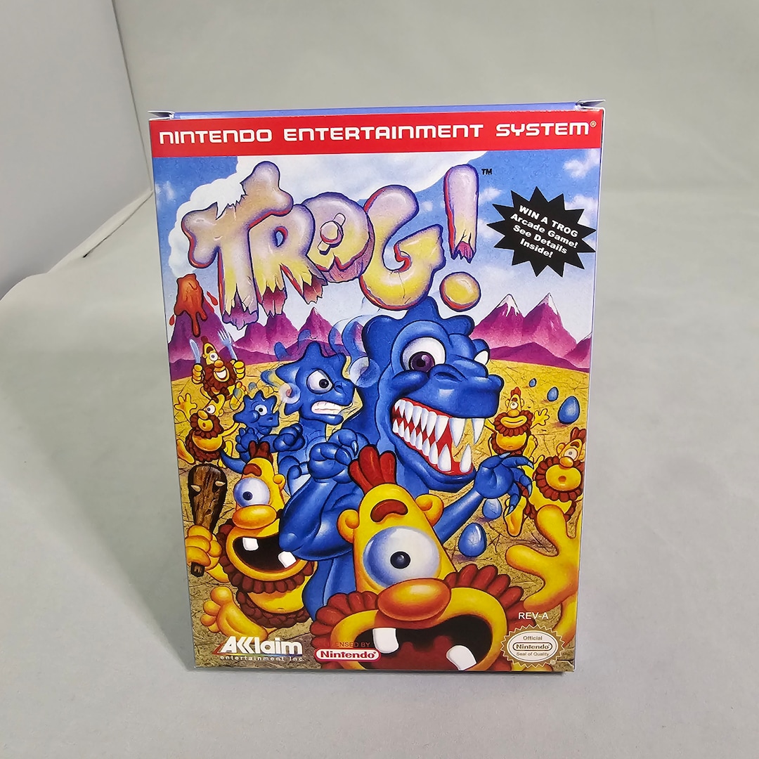 Trog! | NTSC | Nintendo | NES | En | Reproduction Box - Etsy