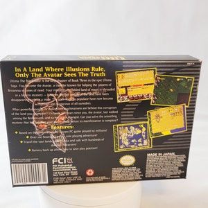 Ultima the Black Gate | NTSC | Super Nintendo | SNES | En ...