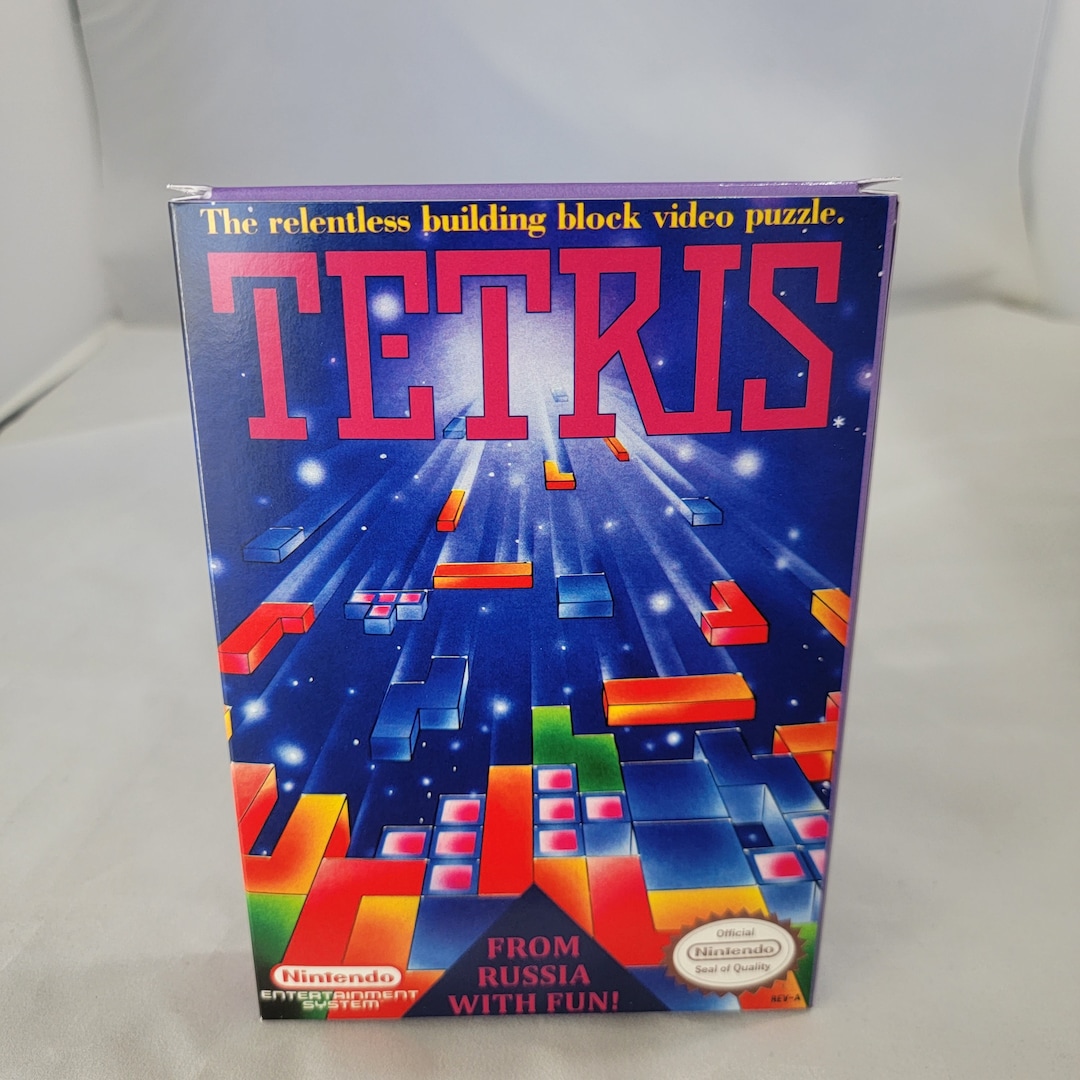 Tetris | NTSC | Nintendo | NES | En | Reproduction Box - Etsy