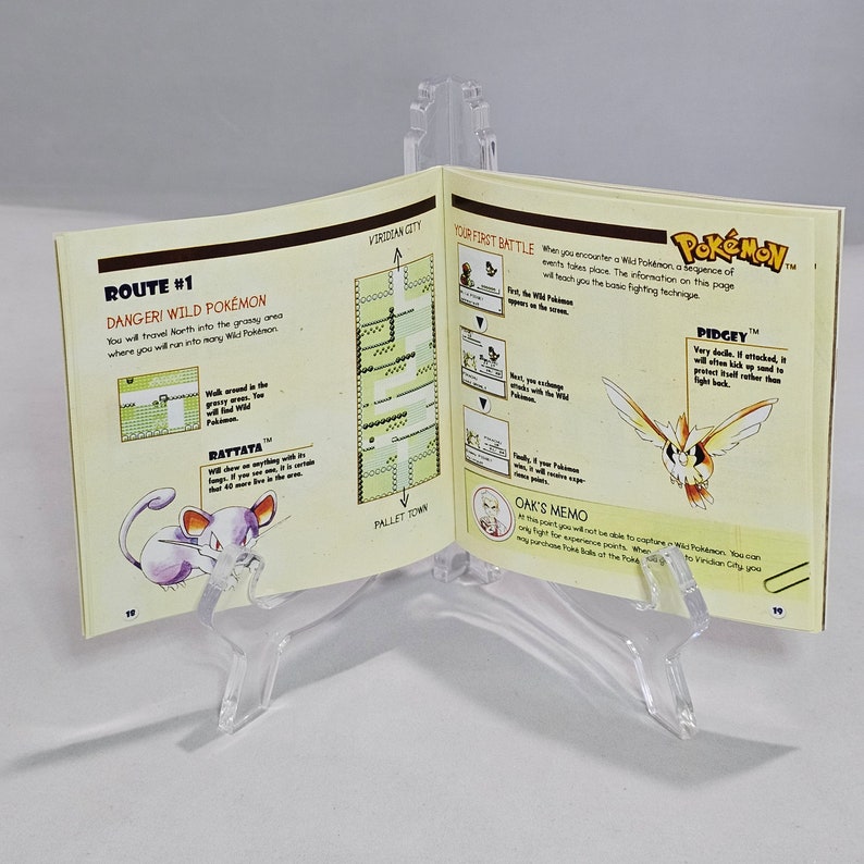 Pokemon Yellow | NTSC | Gameboy | GB | En | User Instruction Manual - Etsy