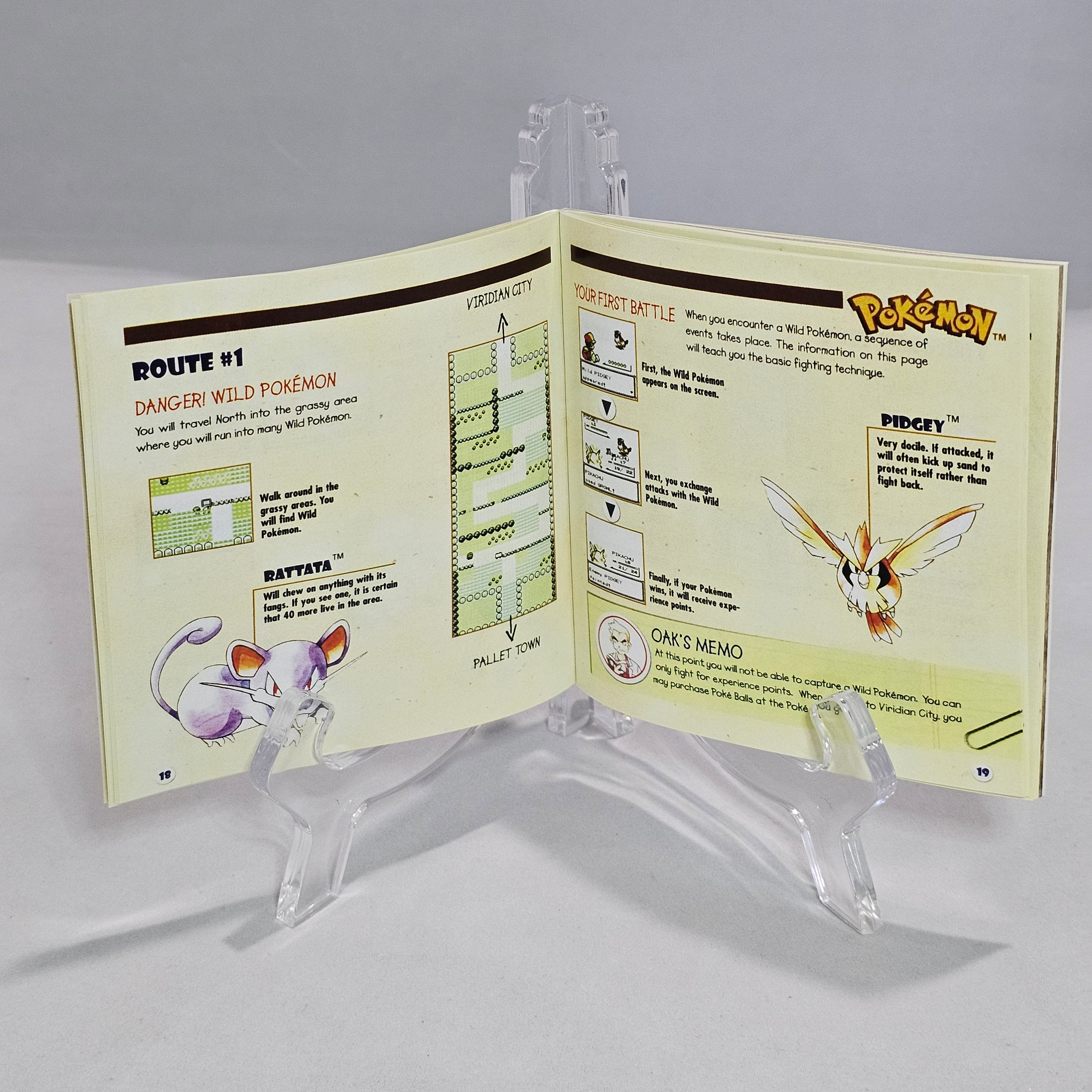 Pokemon Yellow | NTSC | Gameboy | GB | En | User Instruction Manual - Etsy