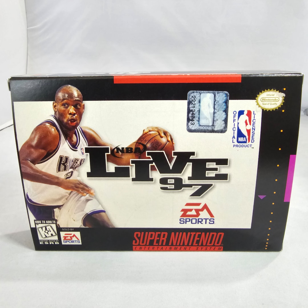 NBA Live 97 | NTSC | Super Nintendo | SNES | En | Reproduction Box and ...