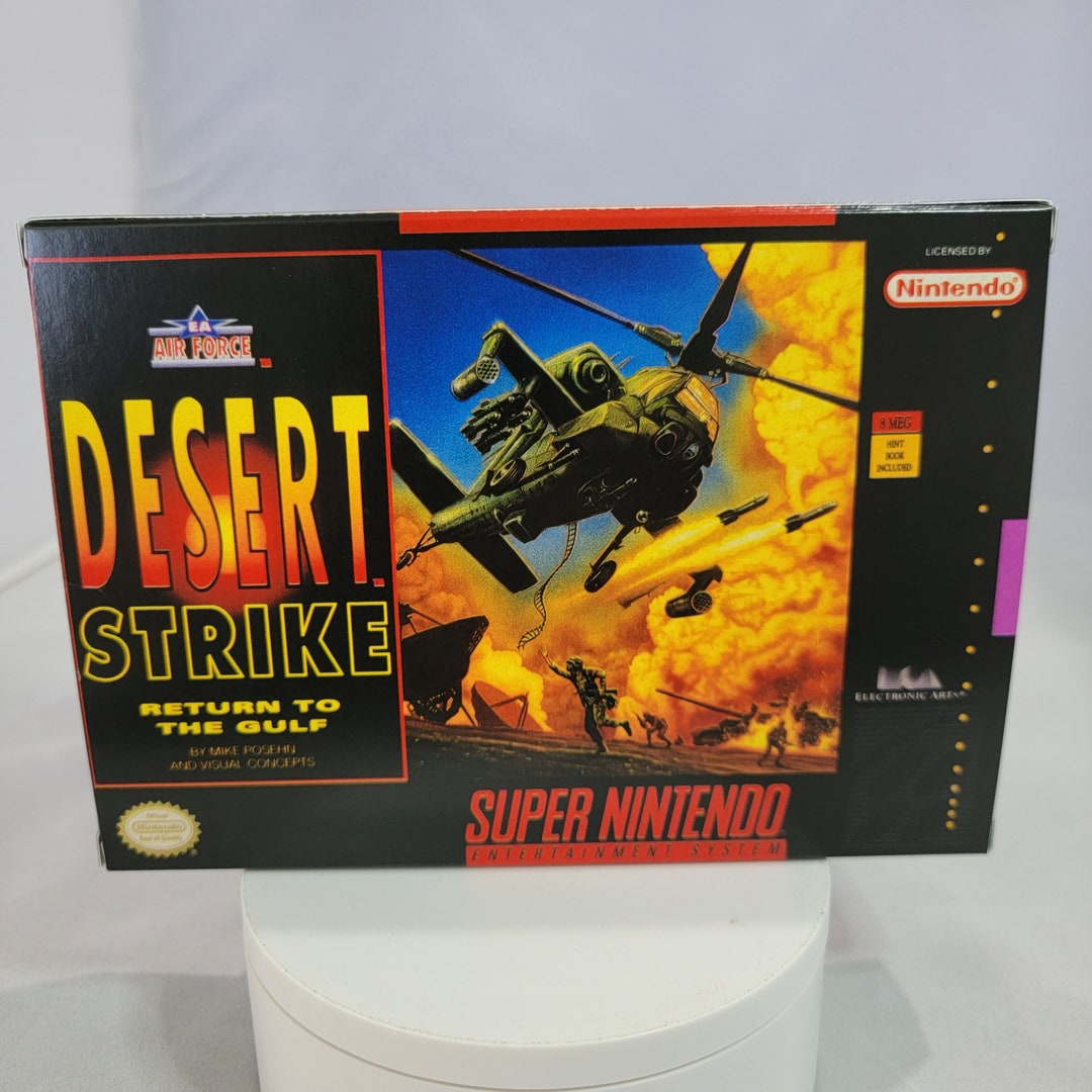 Desert Strike | NTSC | Super Nintendo | SNES | En | Reproduction Box ...