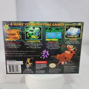 Timon and Pumbaa's Jungle Games | NTSC | Super Nintendo | SNES | En ...