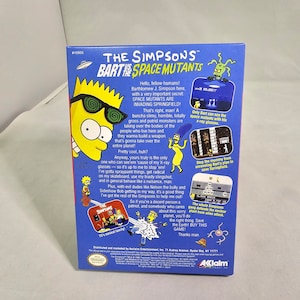 The Simpsons Bart Vs the Space Mutants | NTSC | Nintendo | NES | En ...
