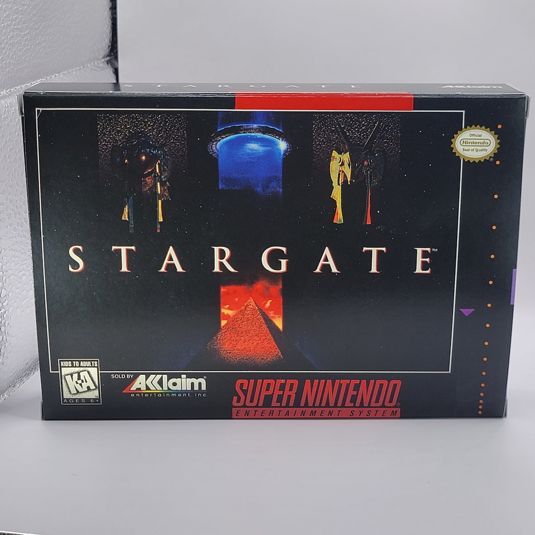 Stargate | NTSC | Super Nintendo | SNES | En | Reproduction Box and ...
