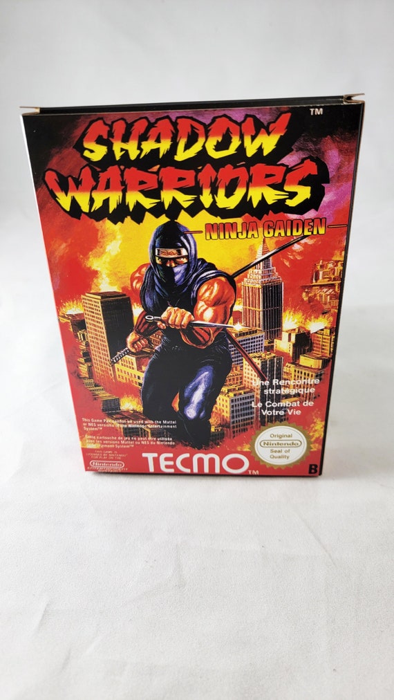 Shadow Warriors Ninja Gaiden PAL Nintendo NES En fr Reproduction Box Etsy Canada