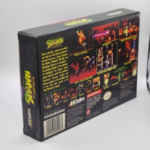 Spawn | NTSC | Super Nintendo | SNES | En | Reproduction Box and Inner ...
