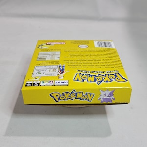 Pokemon Yellow | NTSC | Gameboy | GB | En | Reproduction Box and Inner ...
