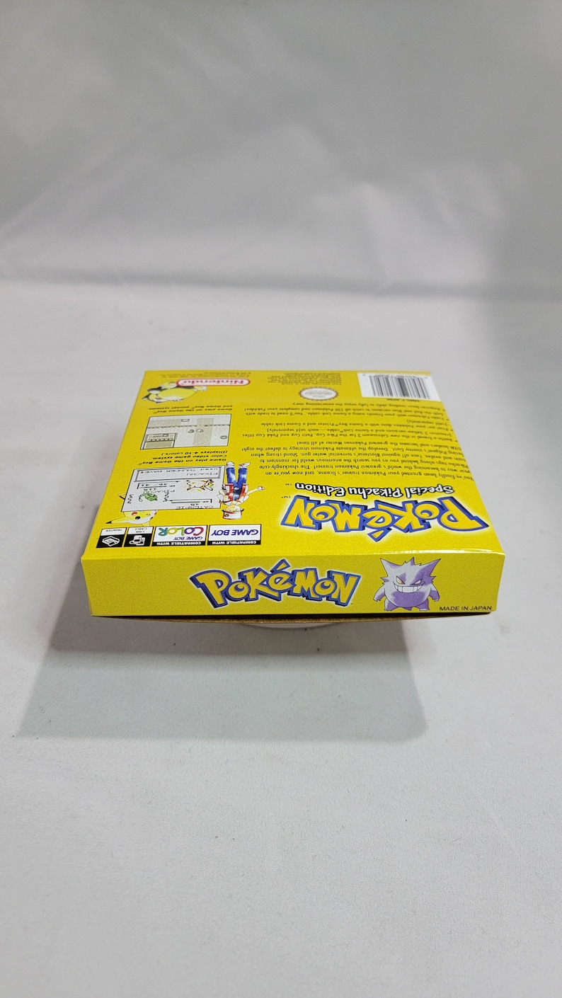 Pokemon Yellow NTSC Gameboy GB En Reproduction Box - Etsy