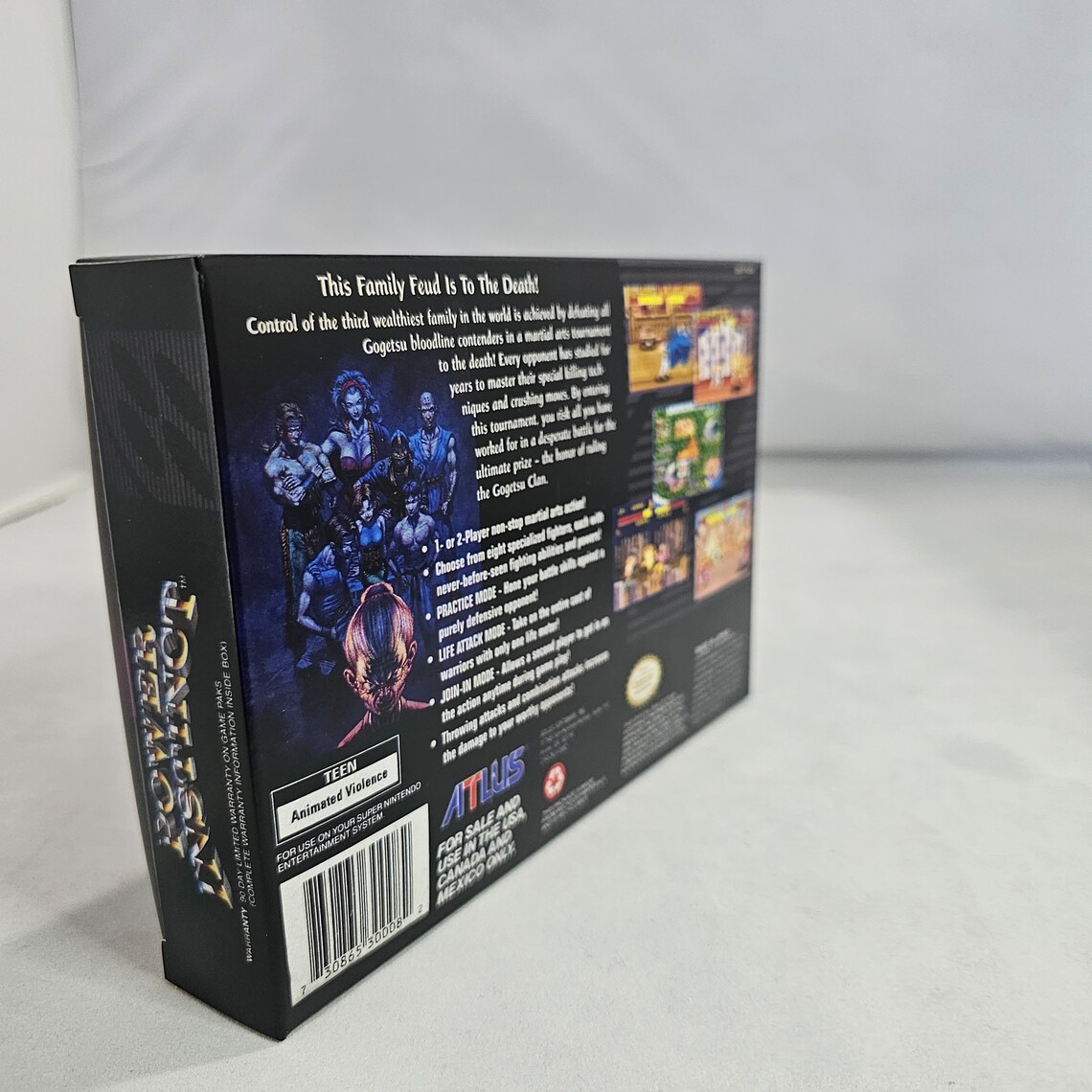 Power Instinct | NTSC | Super Nintendo | SNES | En | Reproduction Box ...