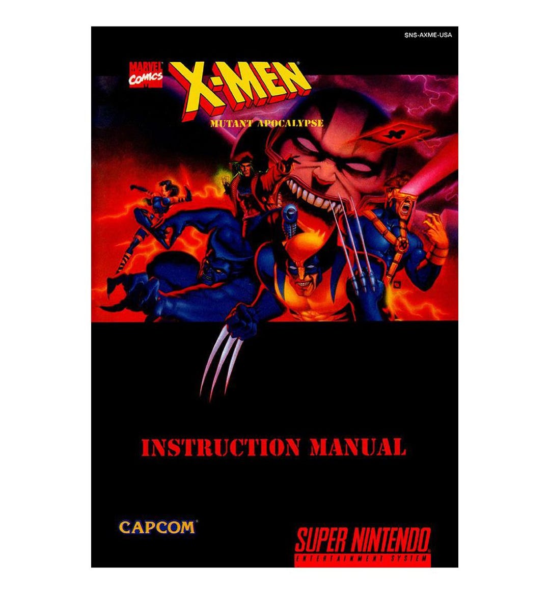 X-men Mutant Apocalypse | NTSC | Super Nintendo | SNES | En | User ...