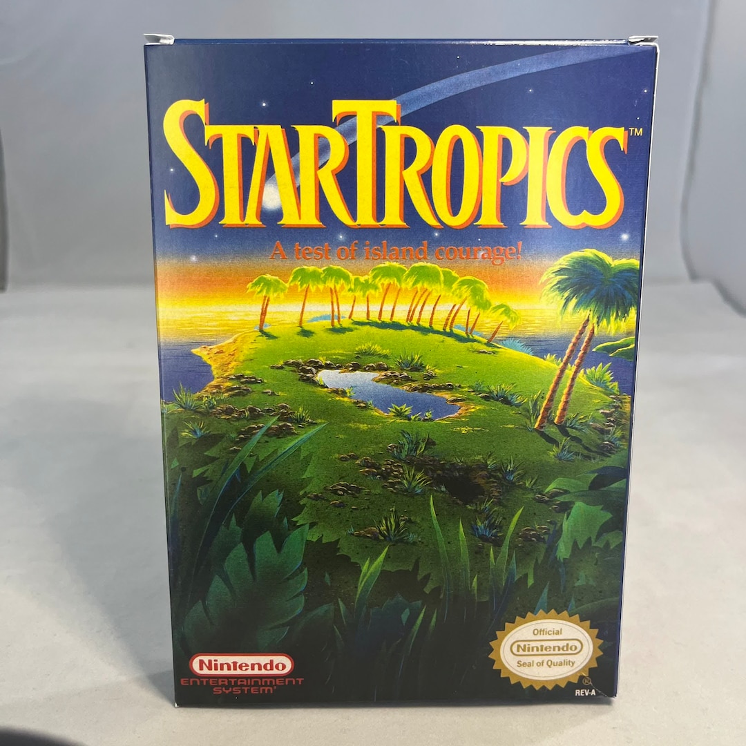 Startropics | NTSC | Nintendo | NES | En | Reproduction Box - Etsy