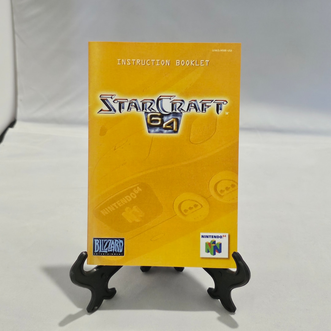 Starcraft 64 | NTSC | Nintendo 64 | N64 | En | User Instruction Manual ...