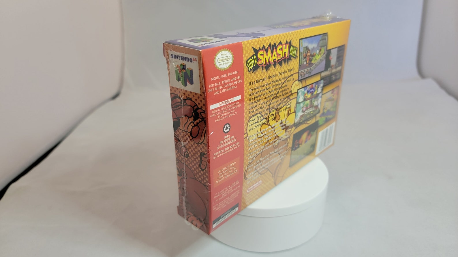 Super Smash Brothers | NTSC | Nintendo 64 | N64 | En | Reproduction Box ...
