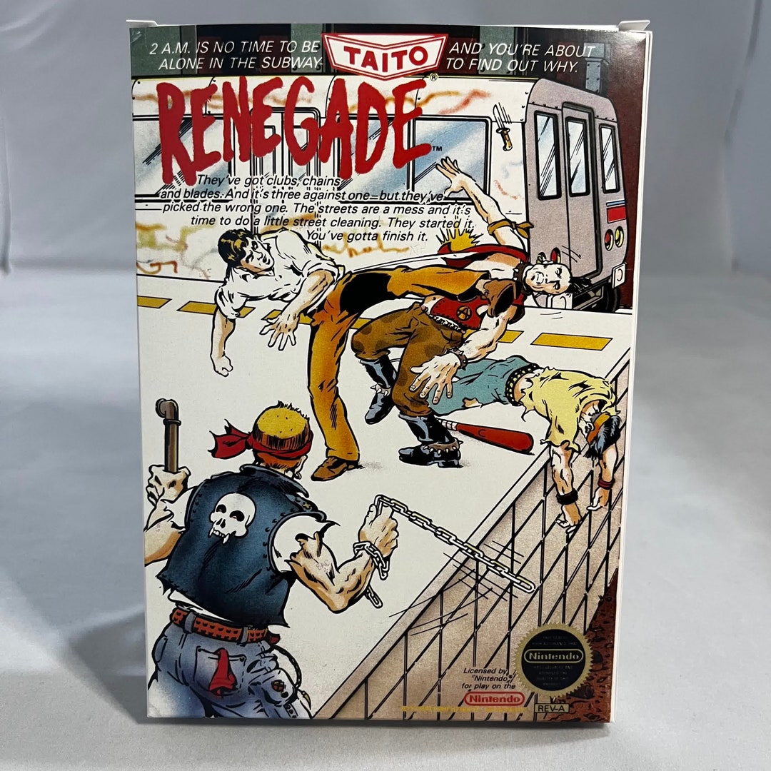 Renegade | NTSC | Nintendo | NES | En | Reproduction Box - Etsy