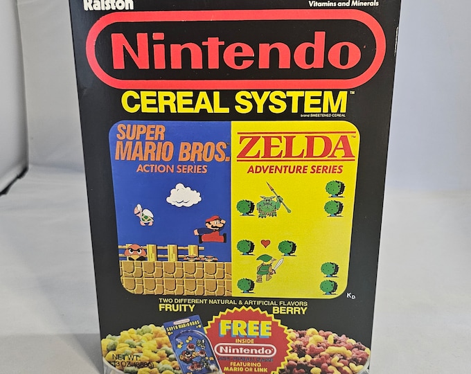 Nintendo Cereal System | Ralston | Reproduction Vintage Cereal Box - Etsy
