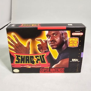 Shaq Fu | NTSC | Super Nintendo | SNES | En | Reproduction Box and ...