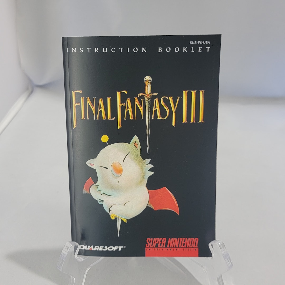 Final Fantasy 3 | NTSC | Super Nintendo | SNES | En | User Instruction ...