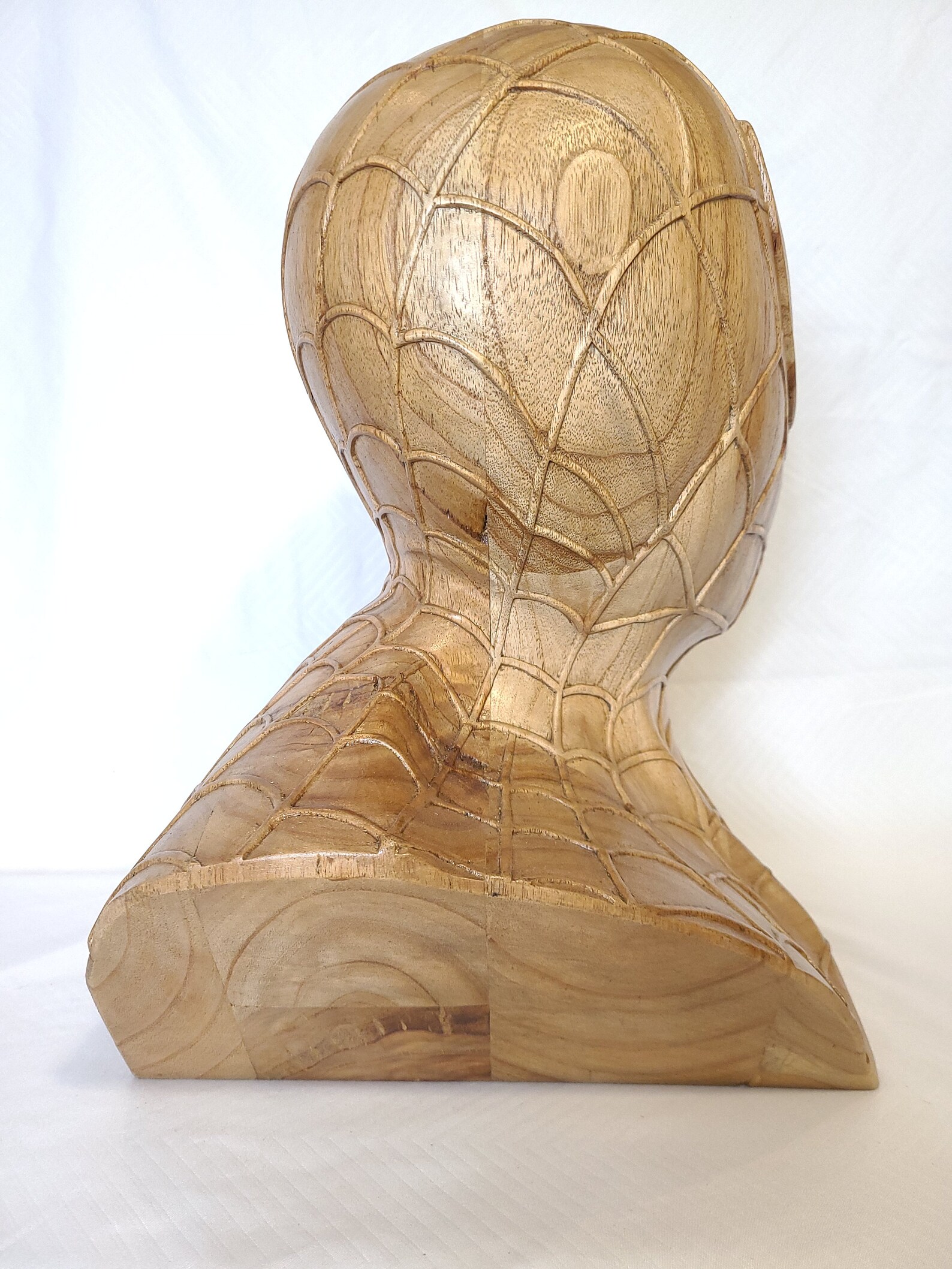 MARVEL- SPIDERMAN (life Size Bust) 100% Hand Carved Wood - Etsy