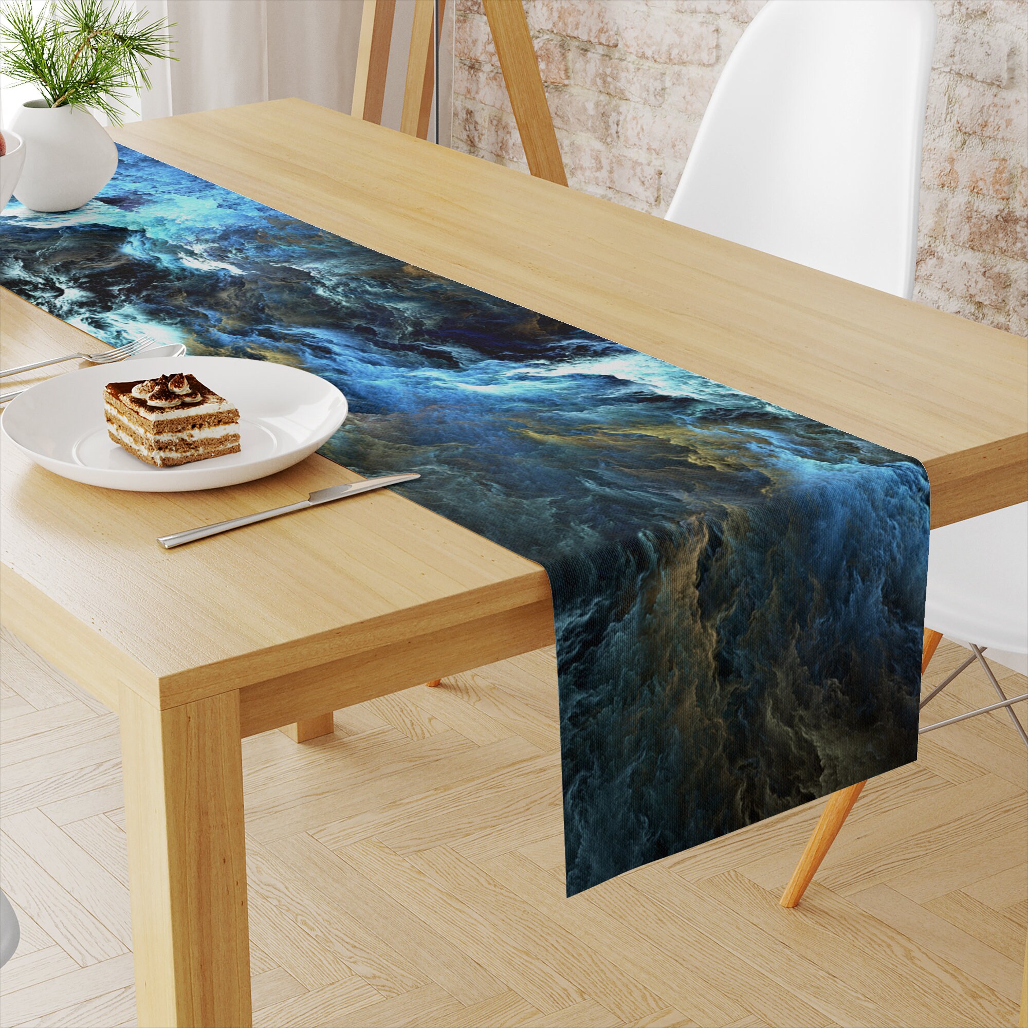 Abstract Table Runner Abstract Table Decor Abstract Table | Etsy