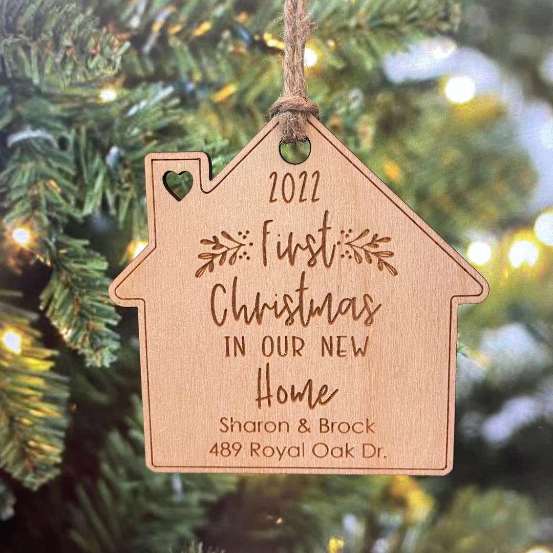 Personalized First Home Christmas Ornament 2024 - Realtor Gift - Etsy