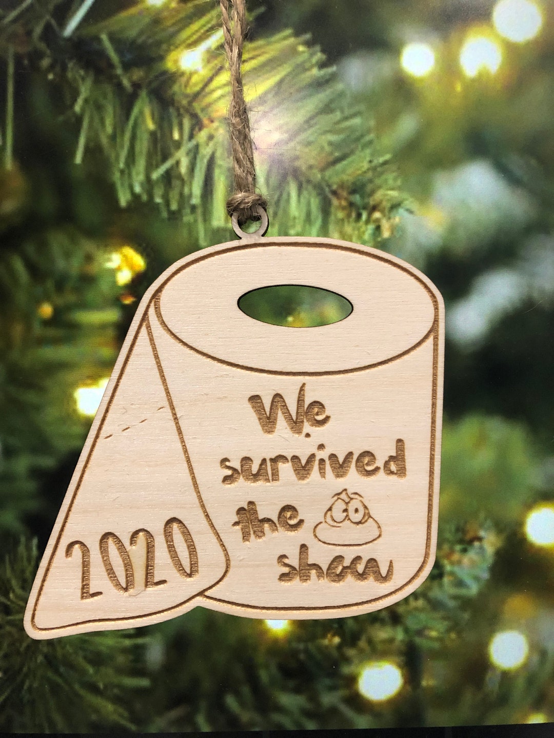 Funny Toilet Paper 2020 Ornament - Laser Engraved Hardboard - Etsy