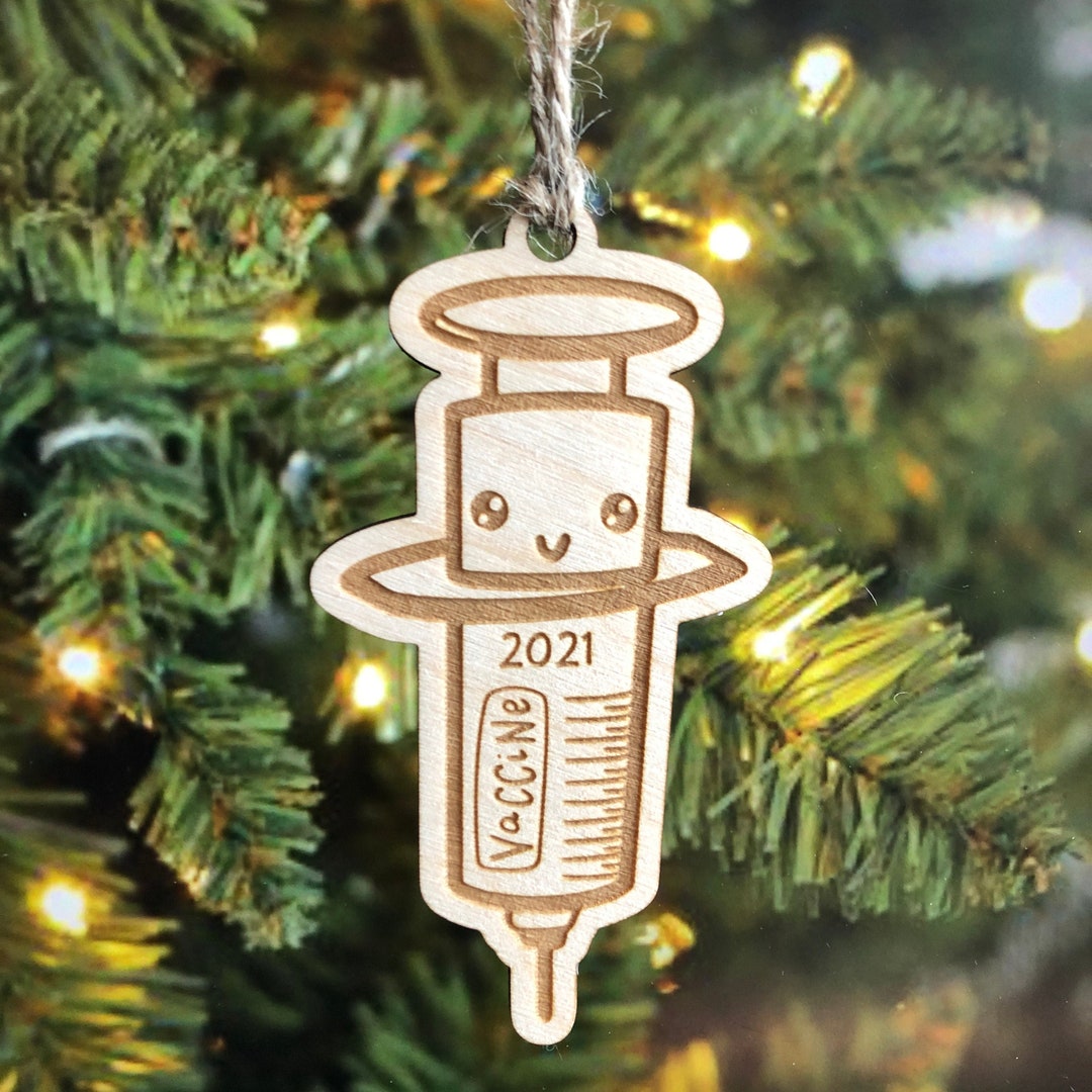 2021 Commemorative Vaccine Syringe Ornament - 2021 Christmas Ornament ...