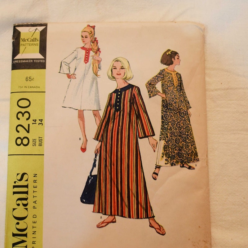 1960s Muumuu Pattern - Etsy