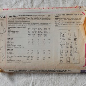 Size Small 8 10 Vintage 1970s Simplicity 7564 Sewing Pattern Misses ...