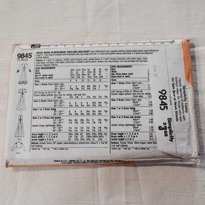 Size 10 UNCUT Vintage 1970s Simplicity 9845 Sewing Pattern Misses ...
