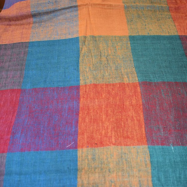 Vintage Plaid Fabric - Etsy