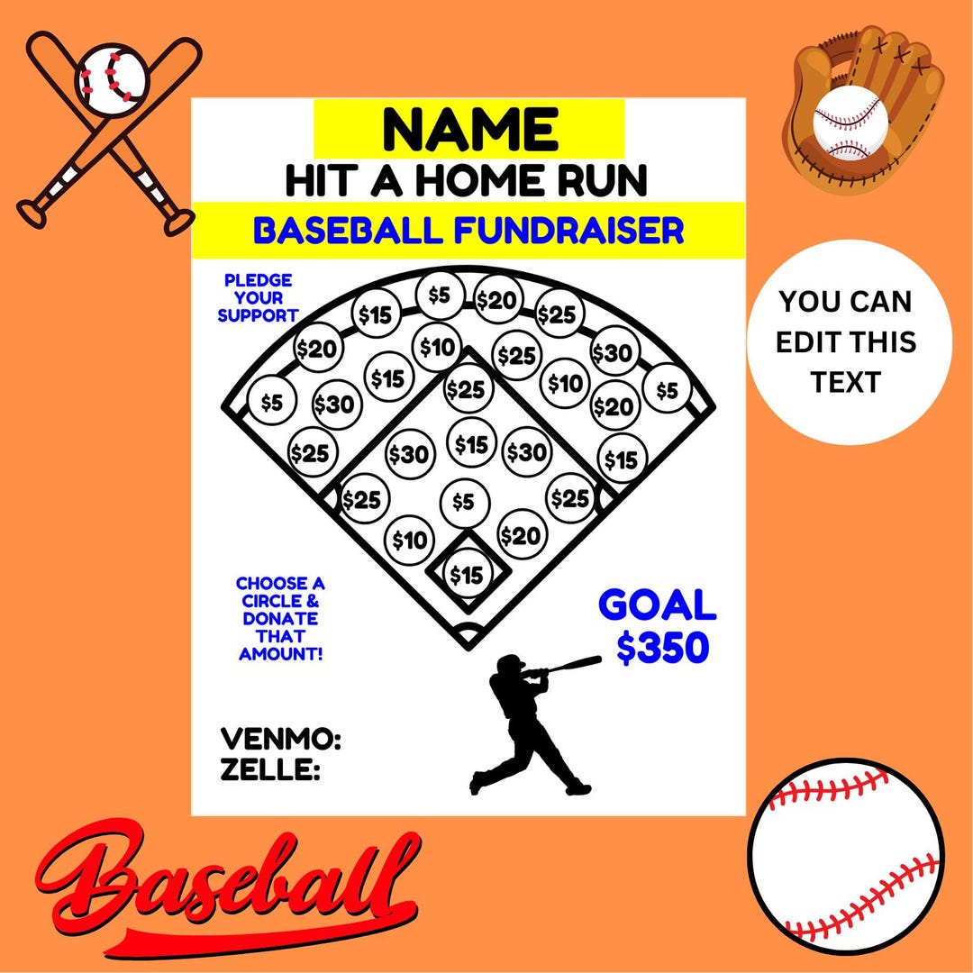 Baseball Moms Fundraiser Printable Baseball Fundraiser | Baseball ...