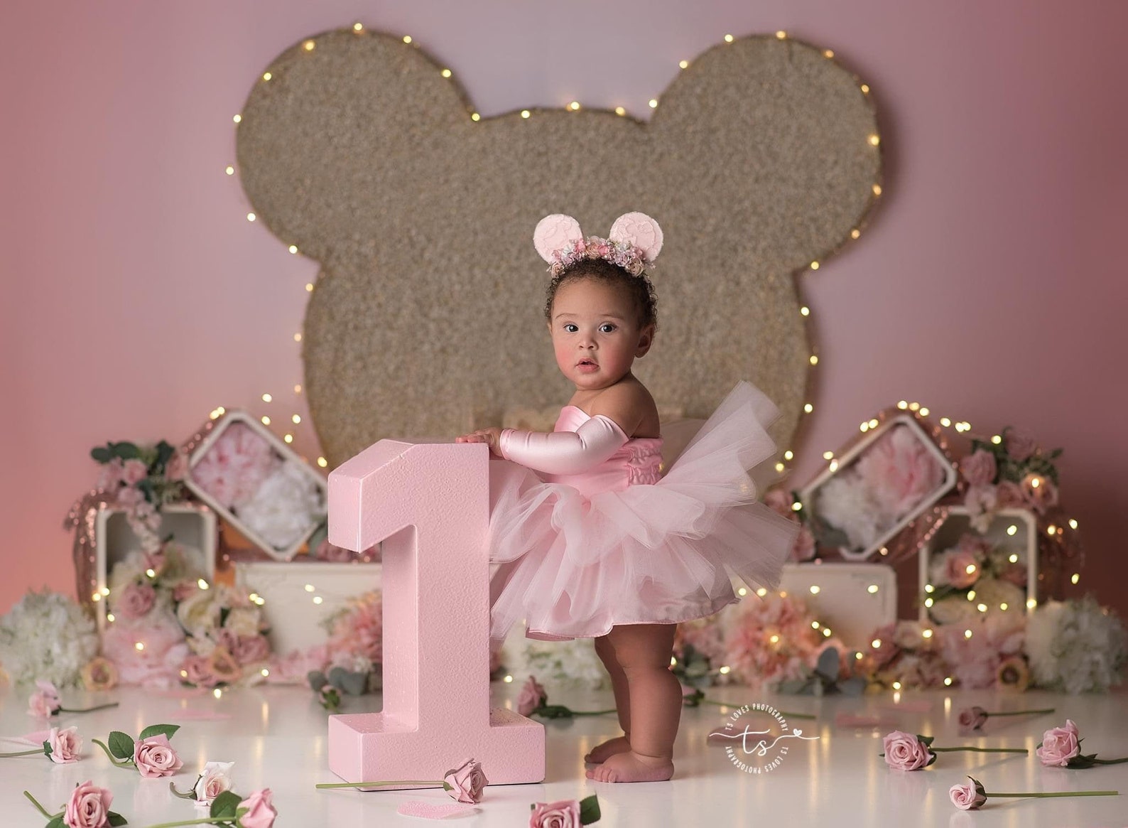 First Birthday Dress, Girls Pink Birthday Outfit, First Birthday Tutu ...